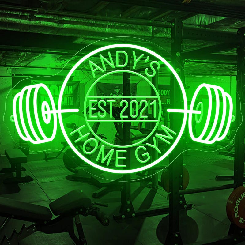 Custom Home Gym Sign Neon - Etsy