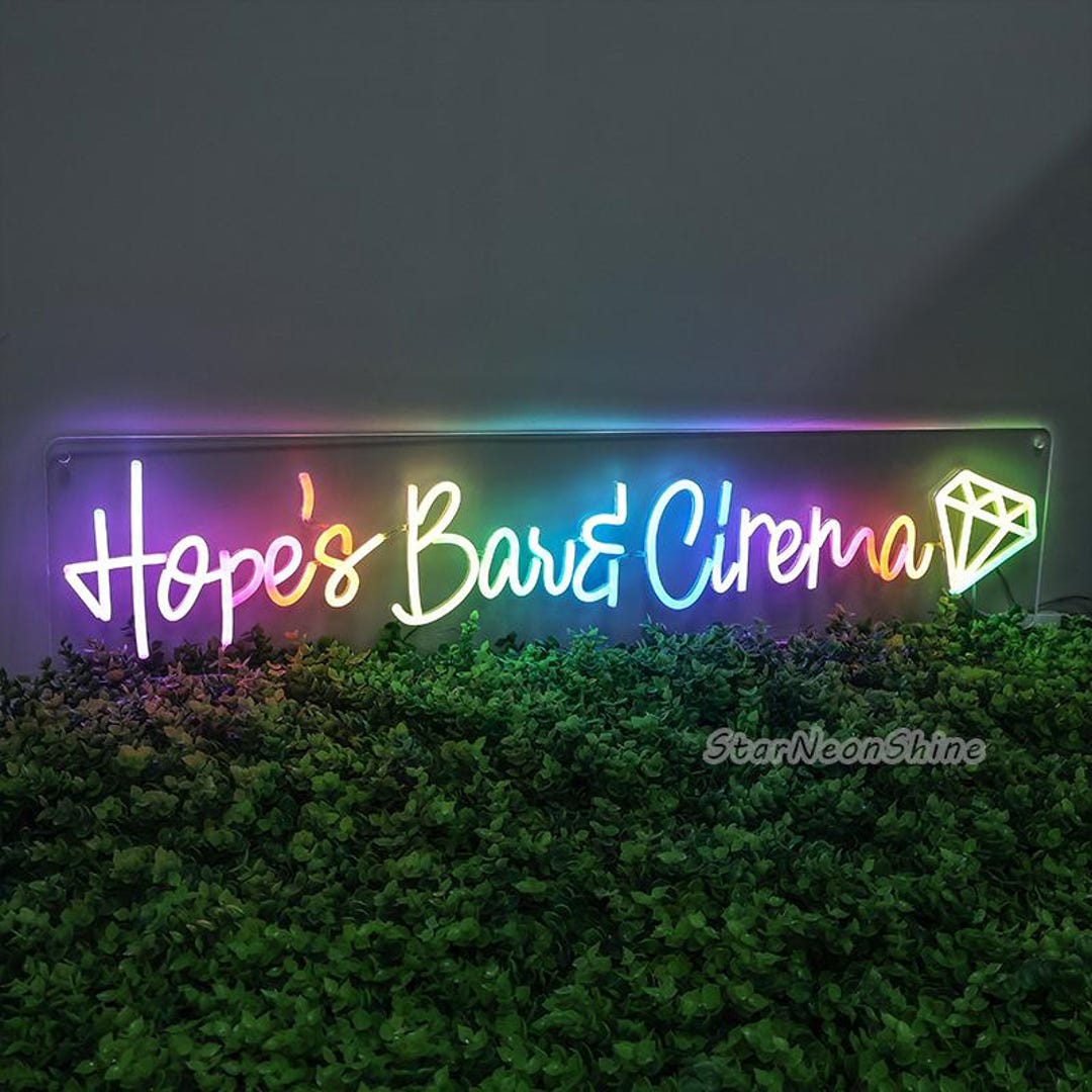 Custom Rainbow Neon Sign,rgb Wedding Neon Sign,rgb Wall Decor Sign ...