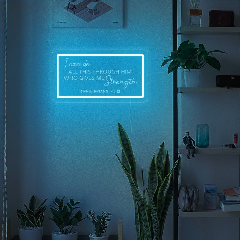 Personalised Favorite Bible Verse Neon Sign,personalized Bible Verse ...