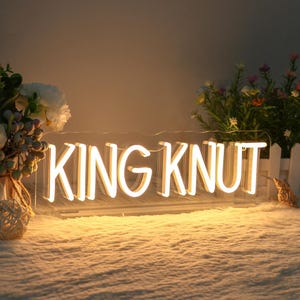 Custom Neon Table Sign: Wedding, Business Logo, Office Desk Plate - Etsy