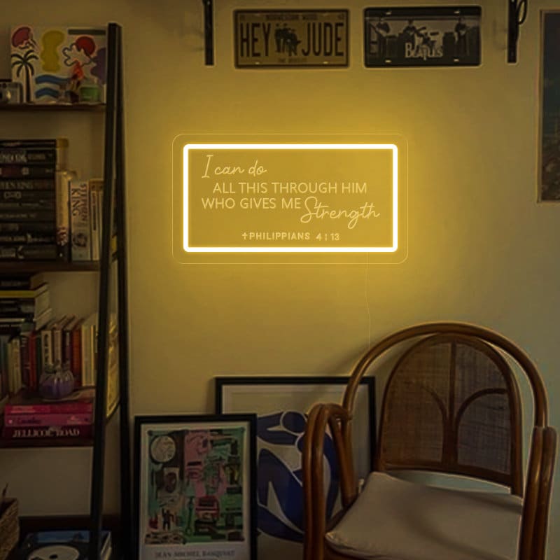 Personalised Favorite Bible Verse Neon Sign,personalized Bible Verse ...