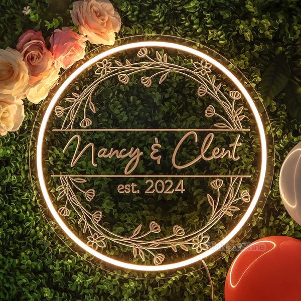 Custom Wedding Neon Sign - Etsy