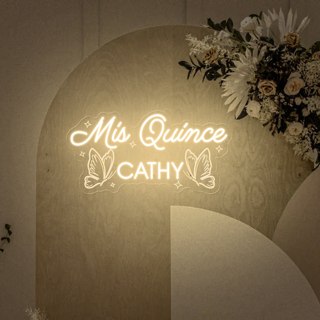 Custom Mis Quince Neon Sign: 15th Birthday Party Decor - Etsy