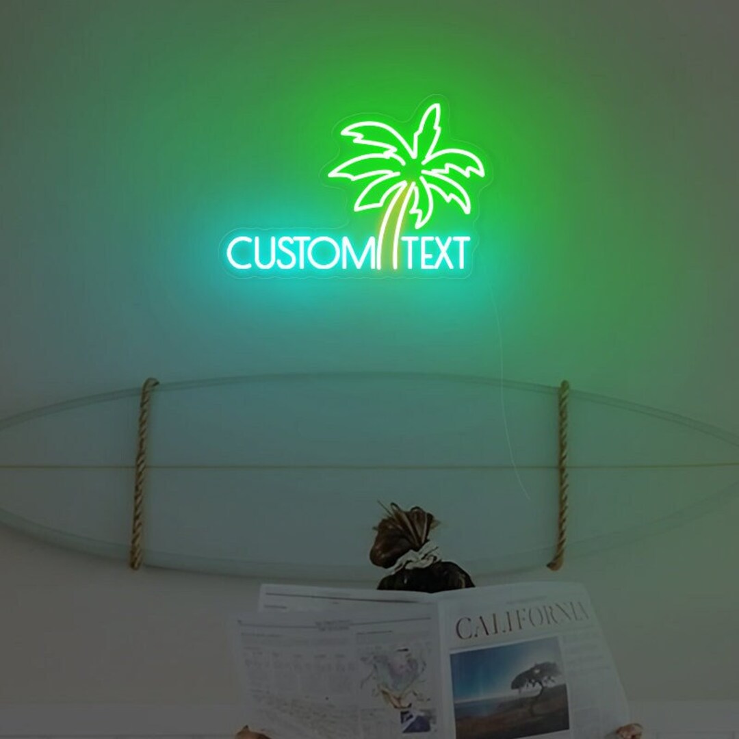 Custom Poolside Oasis Neon Sign: Pool Bar Decor - Etsy