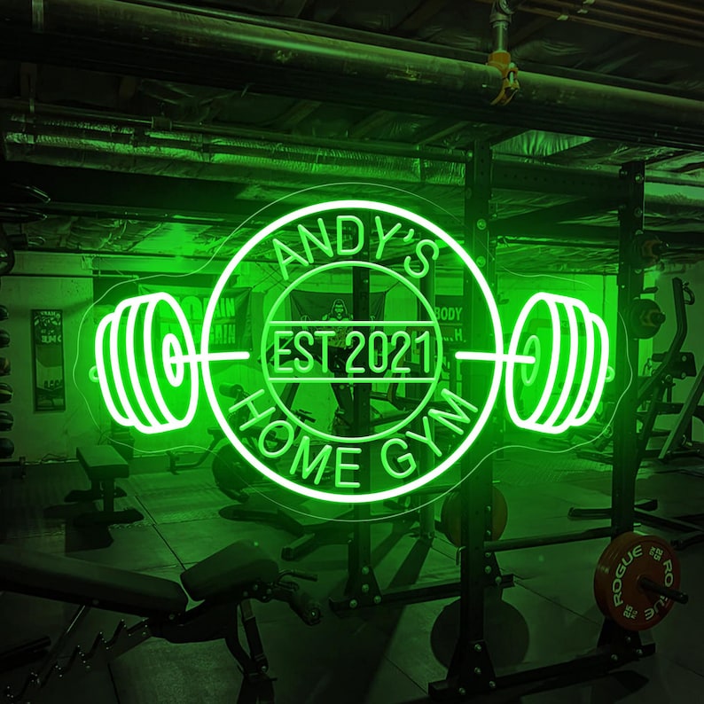 Custom Gym Neon Sign: Personalized Workout Room Decor - Etsy