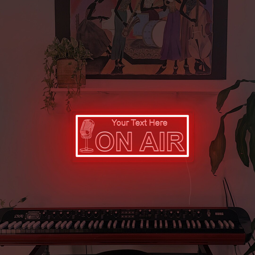 Personalised ON AIR Neon Sign,gaming Night Light,music Film ...