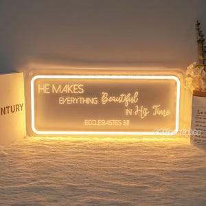 Personalised Favorite Bible Verse Neon Sign,personalized Bible Verse ...