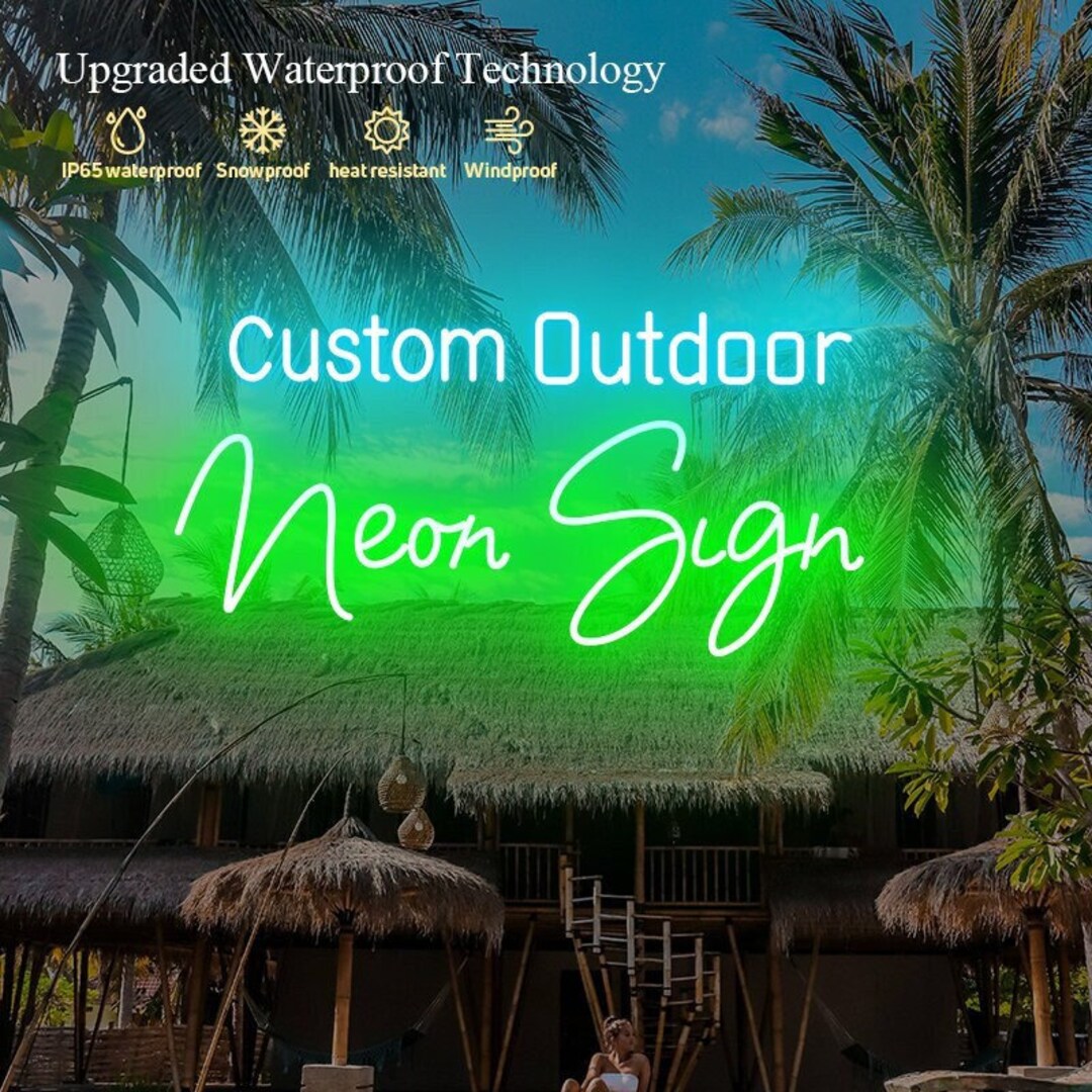 Outdoor Waterproof Neon Sign, Custom Waterproof Neon Sign Business Led ...