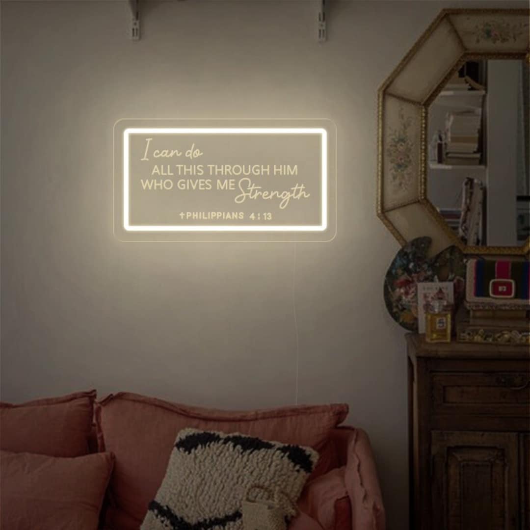 Personalised Favorite Bible Verse Neon Sign,personalized Bible Verse ...