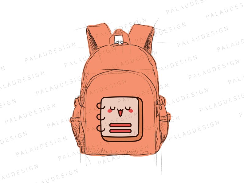 Whimsical School Clipart Set - Cute Kawaii Supplies, SVG & PNG ...