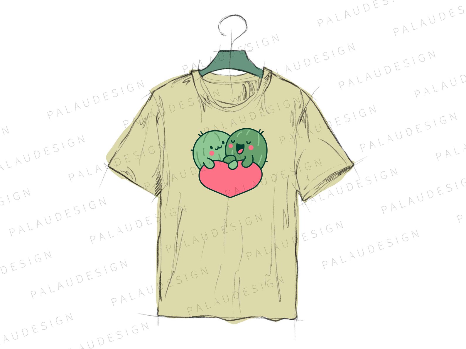 Editable Cacti Lover's Clipart - Fun Outline Doodles, Printable SVG ...