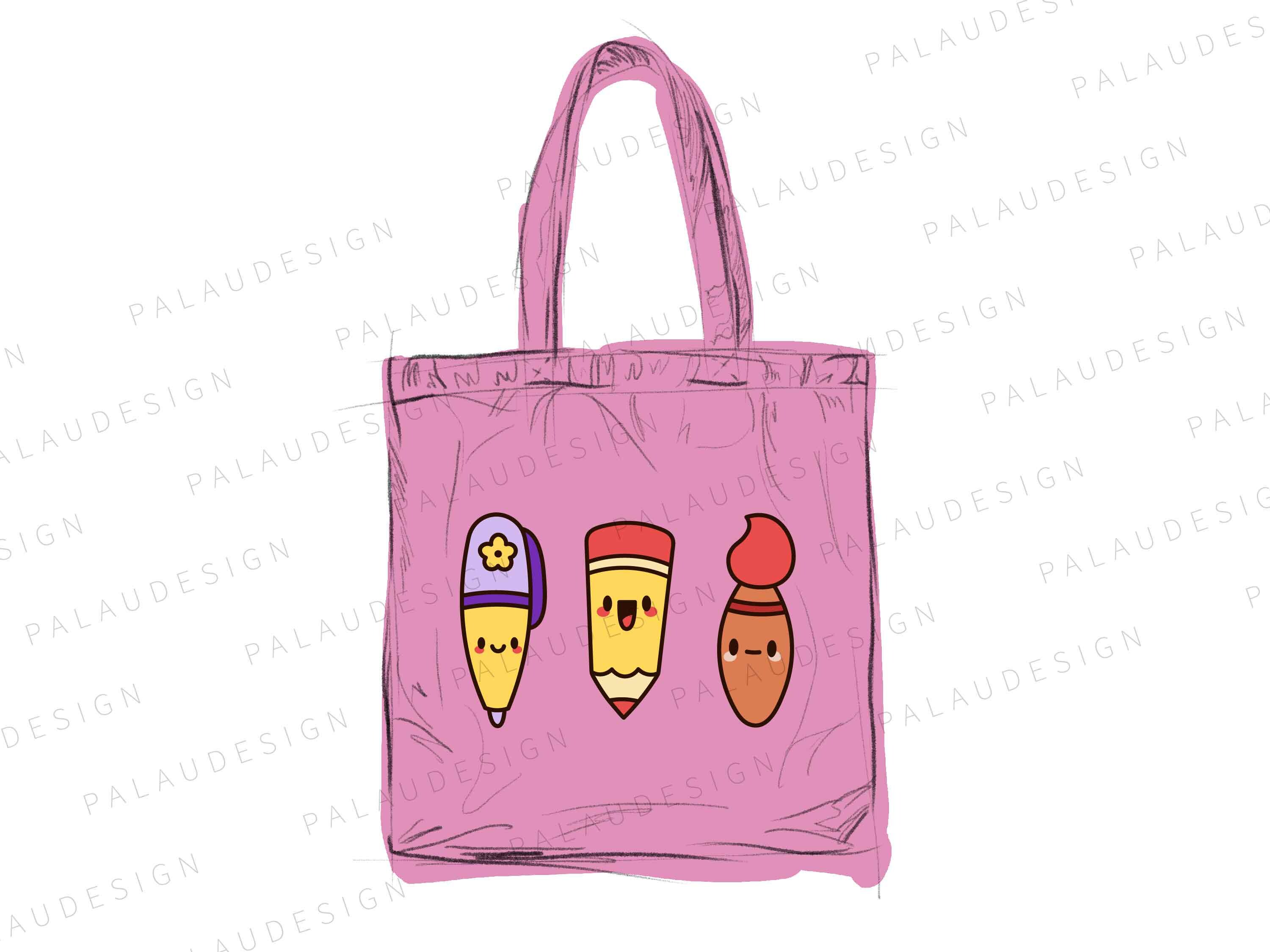 Whimsical School Clipart Set - Cute Kawaii Supplies, SVG & PNG ...