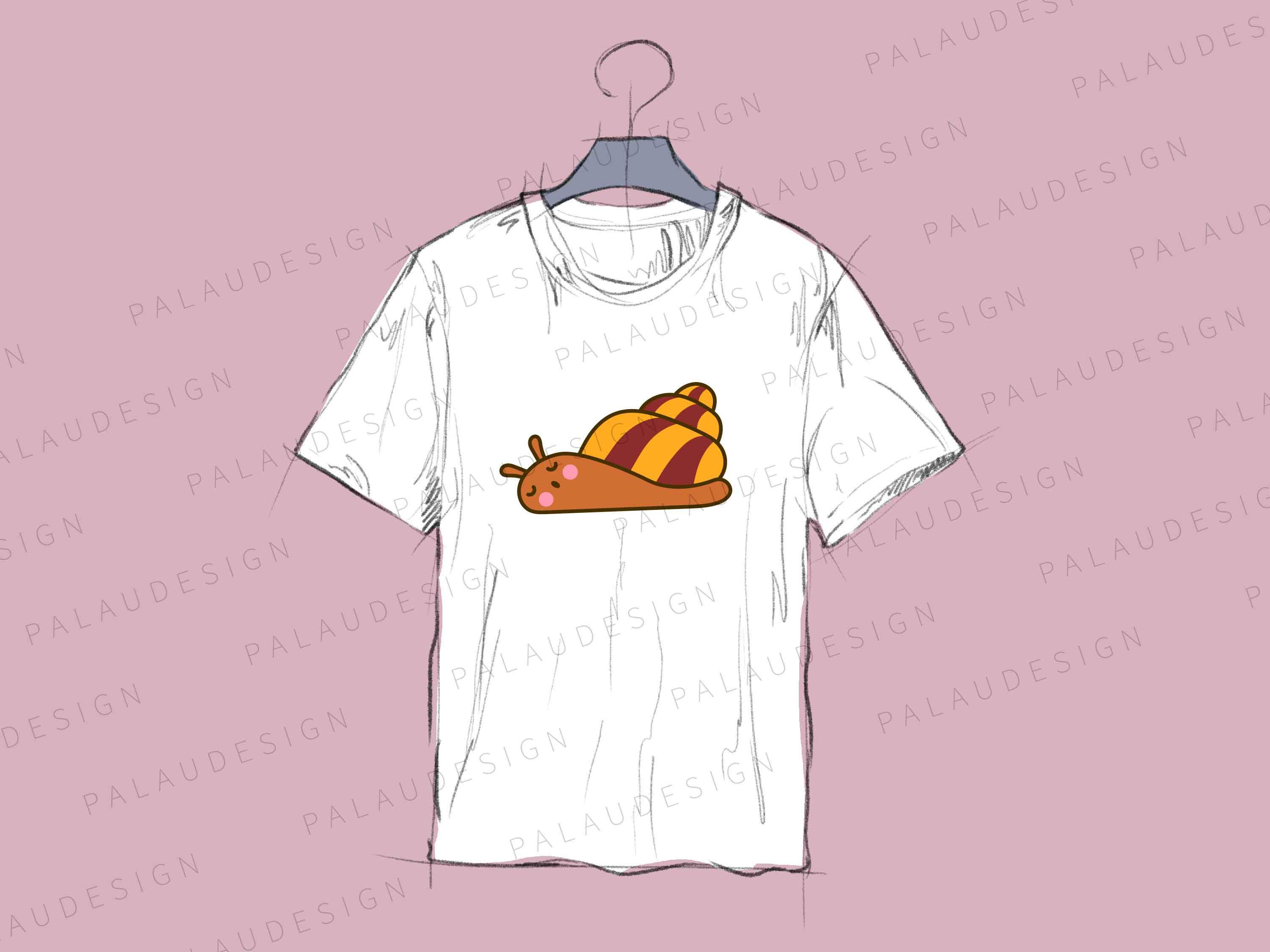 Cute Snail & Slug Outline Clipart - Kawaii Doodles - SVG PNG Files ...