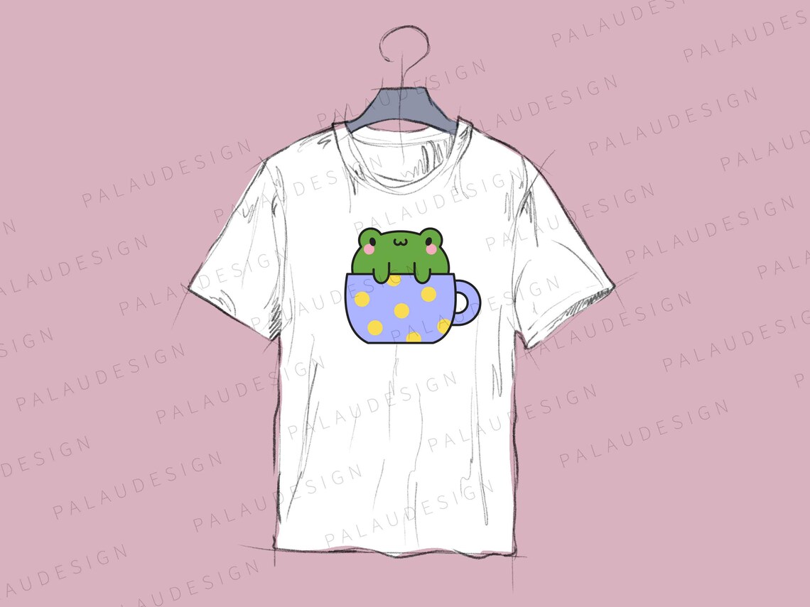 Cute Kawaii Cartoon Animals in Cups Clipart Coloring Pages and Stickers ...
