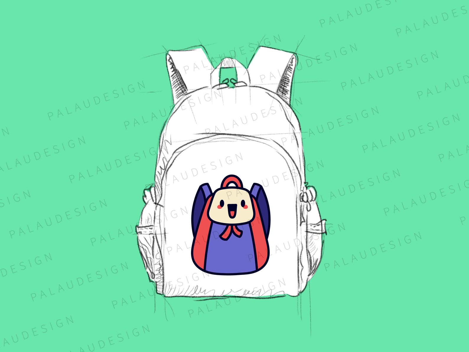 Editable Kids Backpack Clipart Set - Fun Kawaii School Illustrations ...