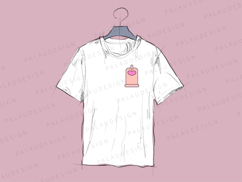 Cute Condoms Digital Clipart Funny Svg Png Outlines Instant Download Kawaii Vector Graphics