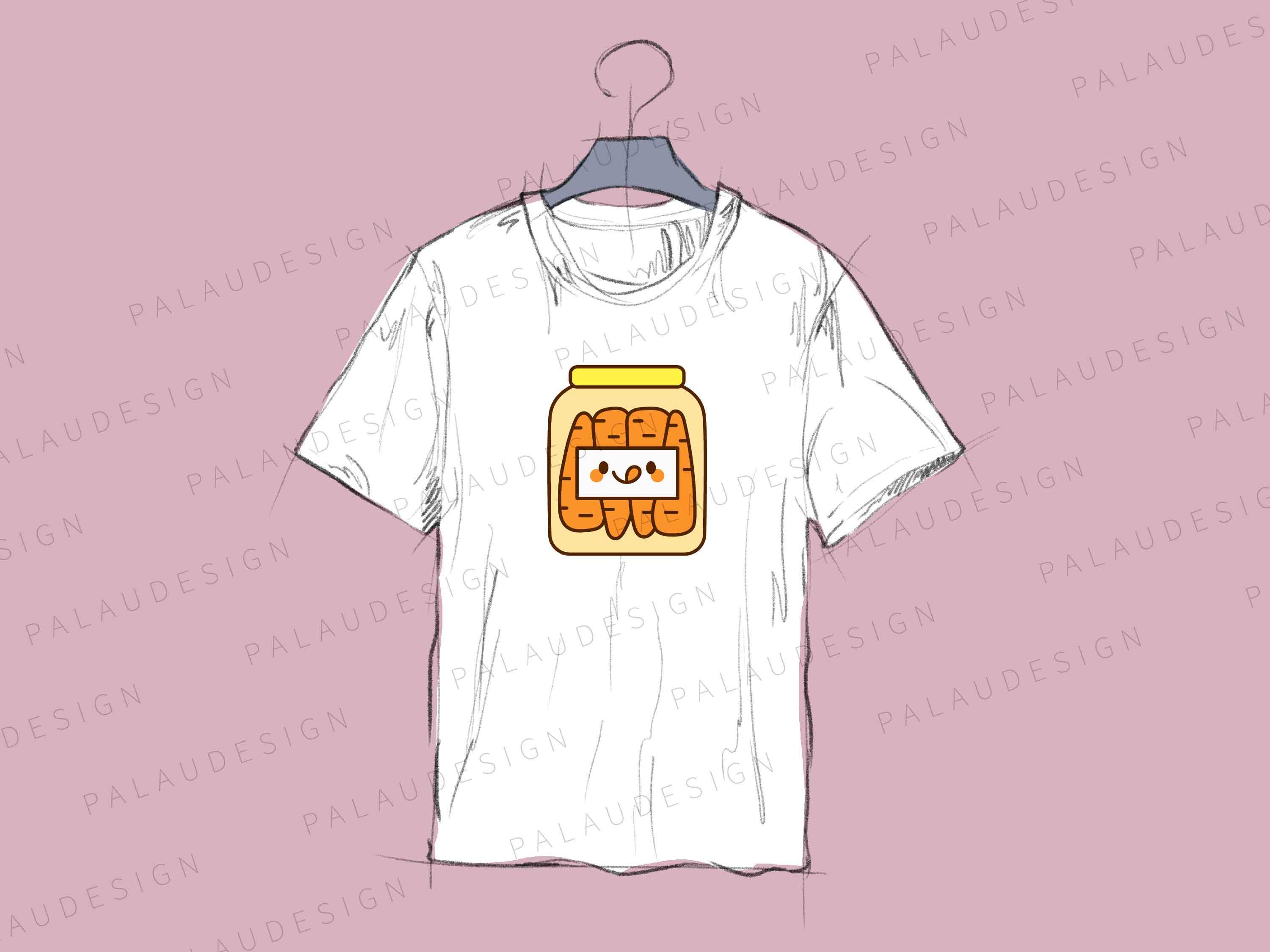 Cute Kawaii Pickles Jar Characters Clipart Set With Happy Cartoon ...