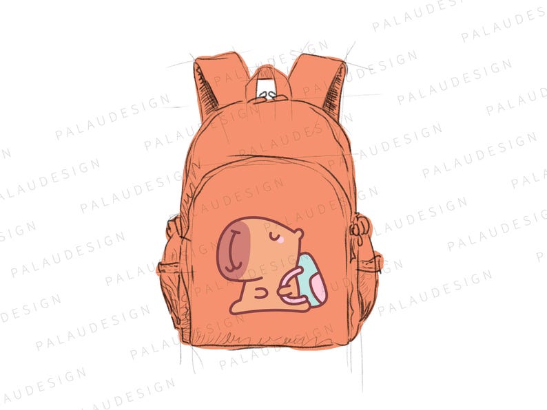 Adorable Capybara School Clip Art Set: Kawaii Pets, Digital SVG & PNG ...
