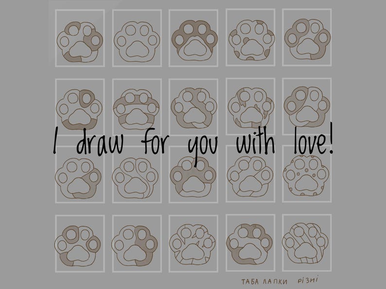 Cute Kawaii Soft Squishy Paw Print Clipart | Pastel Squishy Pet Paws ...