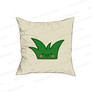 Cute Kawaii Grass Clipart Bundle - Cartoon Lawn Characters, Digital ...
