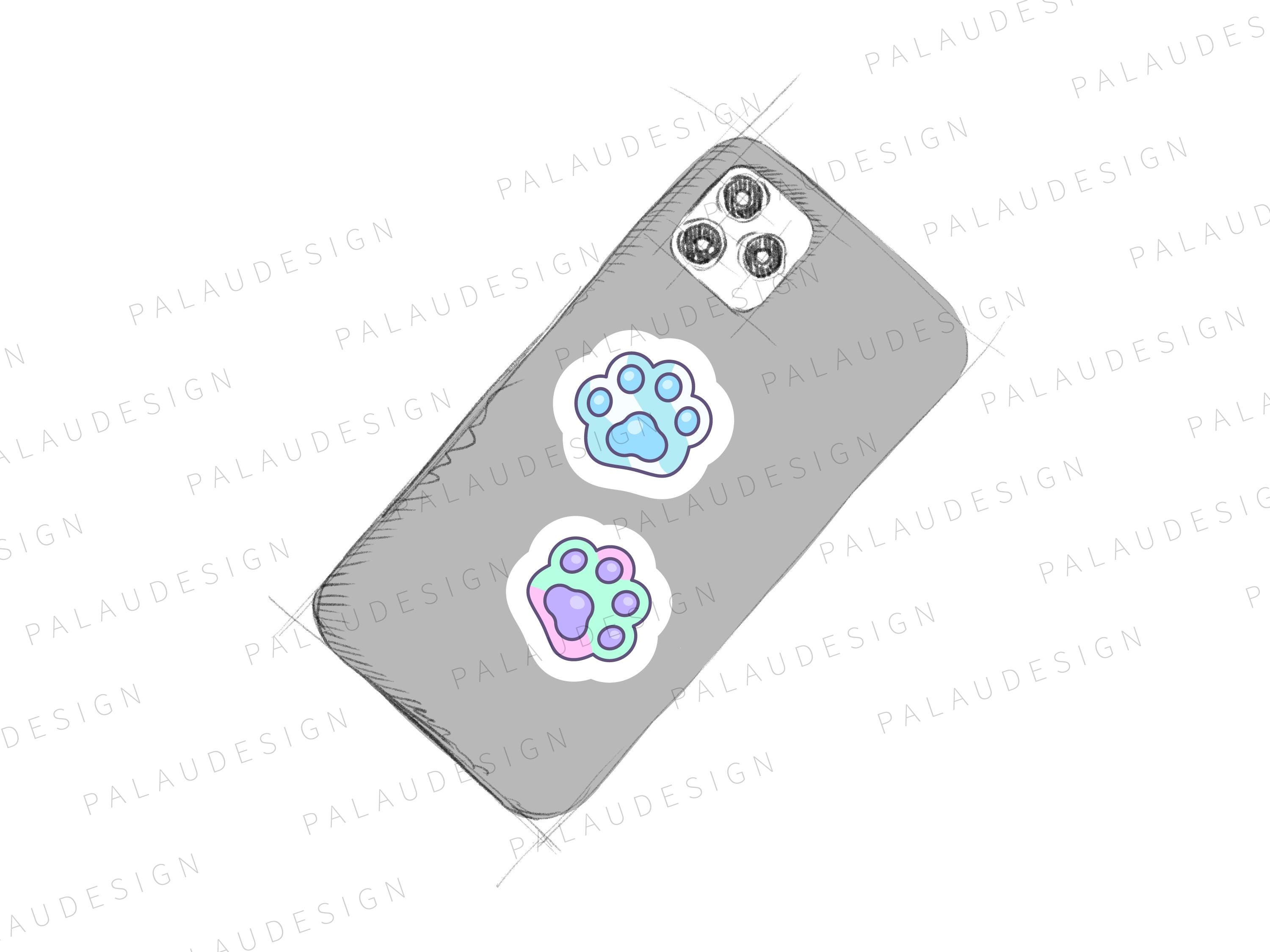 Cute Kawaii Soft Squishy Paw Print Clipart | Pastel Squishy Pet Paws ...