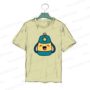 Editable Kids Backpack Clipart Set Fun Kawaii School Illustrations ...