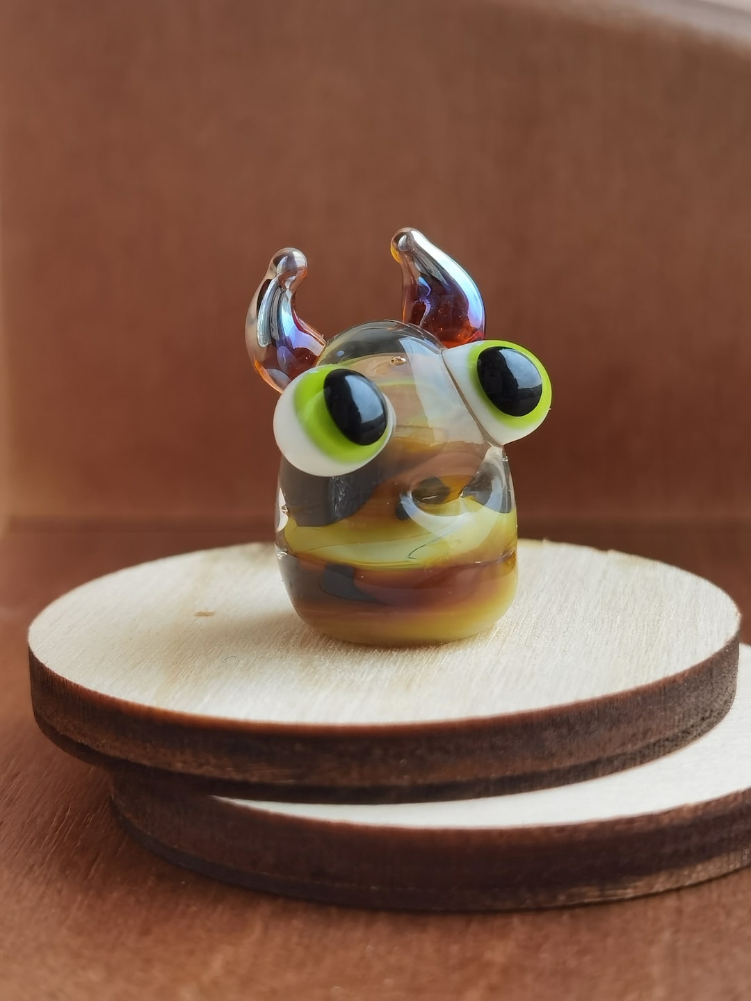 TINY GLASS FIGURINES Tiny Monster Miniature Glass Monster Figurine for ...