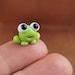 Frog Gifts Frog Figurine Tiny Frog Miniature, Mini Glass Frog Figurine ...