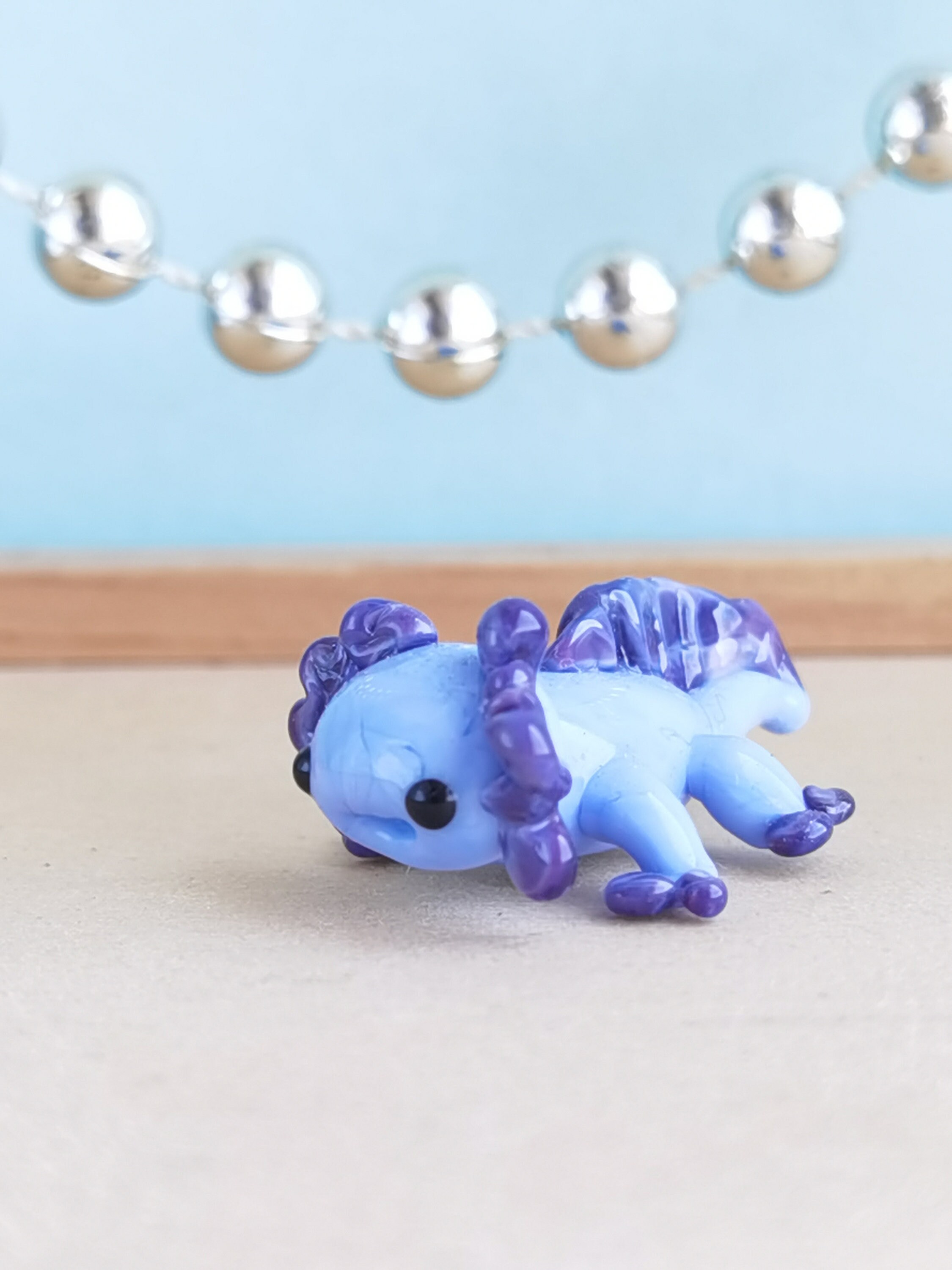Glass Figurines Axolotl Figurine Glass Axolotl Ornament Tiny Axolotl ...