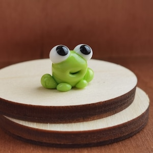 Frog Gifts Frog Figurine Tiny Frog Miniature, Mini Glass Frog Figurine ...