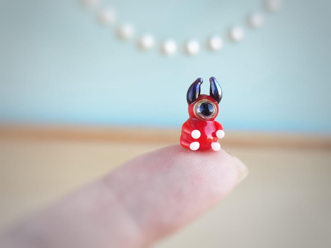 DEVIL FIGURINE Tiny Monster Figurine Miniature Monster Glass Monster ...
