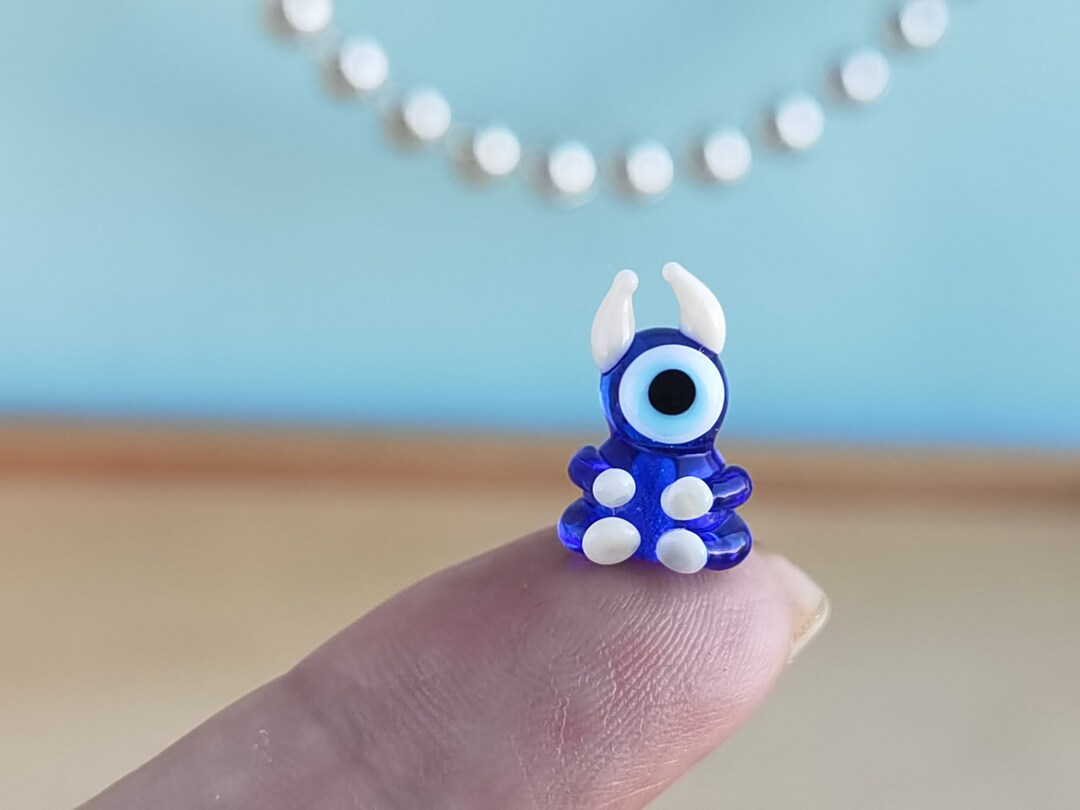 EVIL EYE Monster Figurine Tiny Monster Miniature Glass Monster Figurine ...
