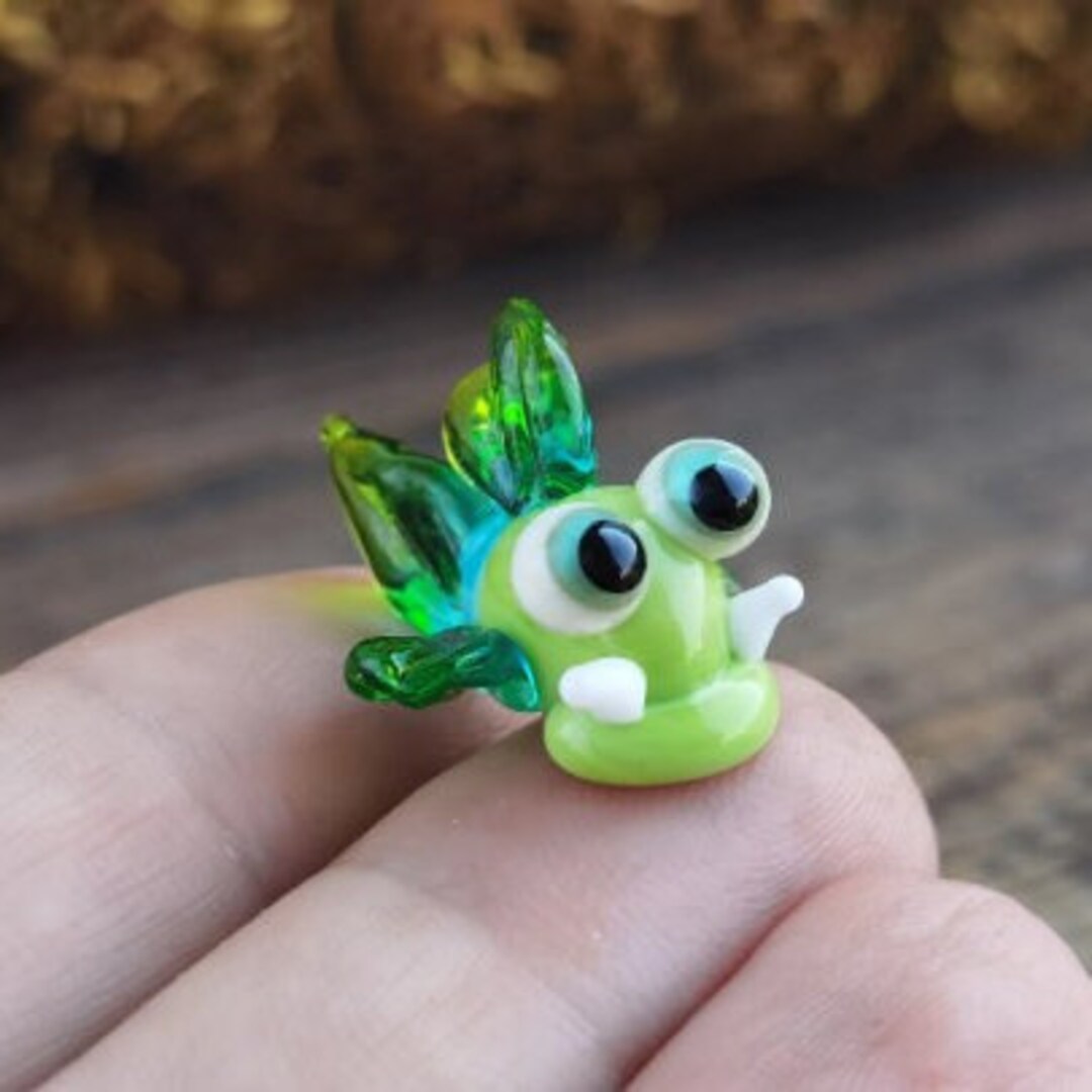 Glass Fish Figurines Tiny Fish Miniature Fish Glass Figurines Tiny ...