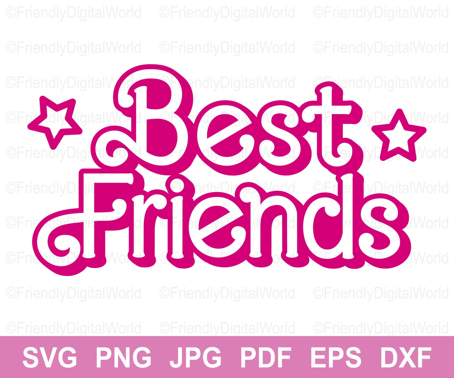Best Friends SVG PNG, Digital Download, Svg Png Pdf Jpg Eps Dfx, Best ...