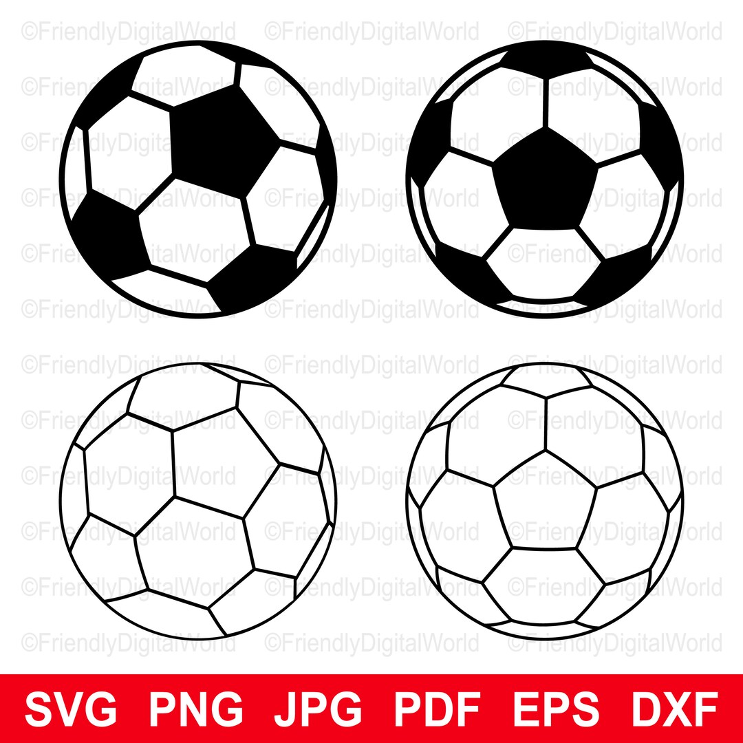 Soccer Ball Svg, Soccer Ball Bundle Svg, Football Cut Files, Soccer ...