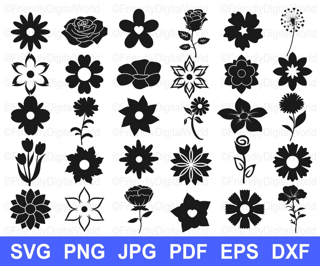 Blume SVG PNG, digitaler Download, Blumen svg, Gänseblümchen svg, Rose ... Blume SVG PNG, digitaler Download, Blumen svg, Gänseblümchen svg, Rose ...