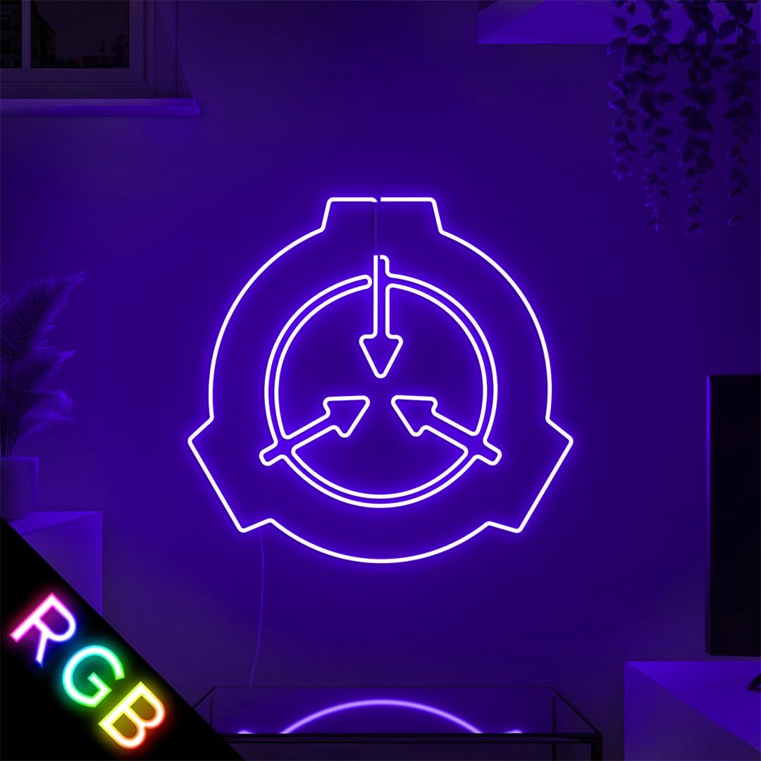 SCP Logo Neon LED Sign - Custom RGB Colour Changing Gift Wall Decor - Etsy