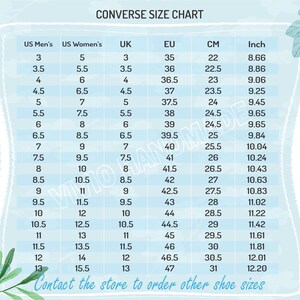 Custom Embroidery Converse, Custom Converse High Tops Embroidered ...