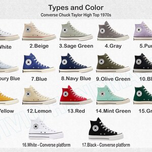 Custom Embroidery Converse, Custom Converse High Tops Embroidered ...