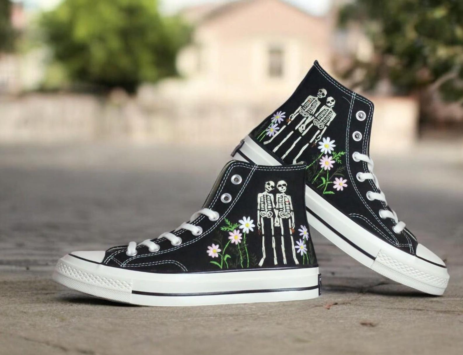 Personalized Halloween Shoe, Converse Chuck Taylor Shoes Embroidered ...