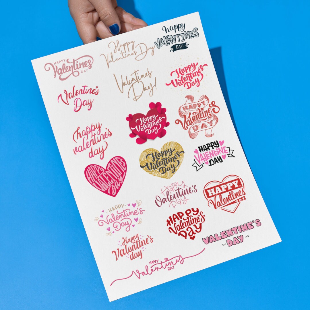 Valentines Day Themed Sticker, Valentines Day Sticker, Valentines Day ...