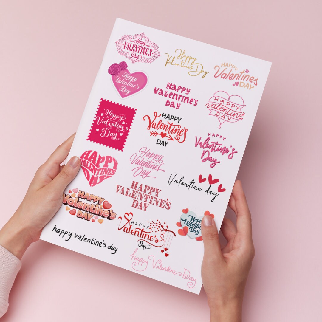 Valentines Day Themed Sticker, Valentines Day Sticker, Valentines Day ...