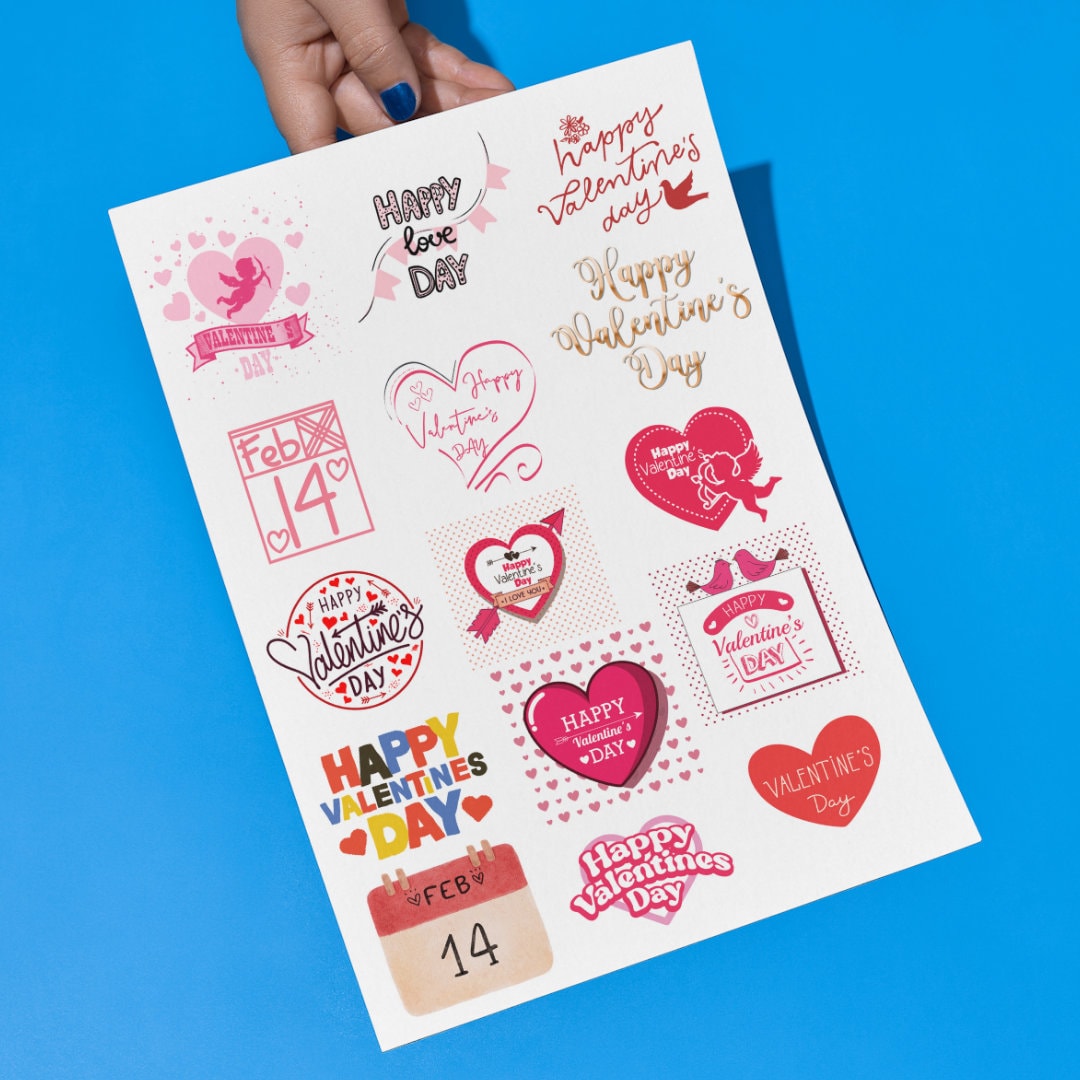 Valentines Day Themed Sticker, Valentines Day Sticker, Valentines Day ...