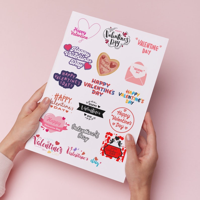 Valentines Day Themed Sticker, Valentines Day Sticker, Valentines Day ...