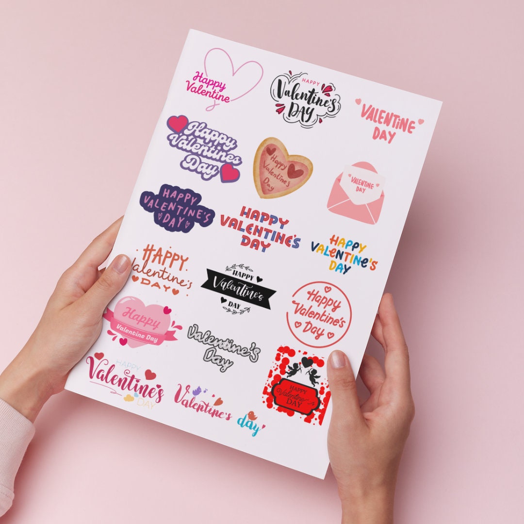 Valentines Day Themed Sticker, Valentines Day Sticker, Valentines Day ...