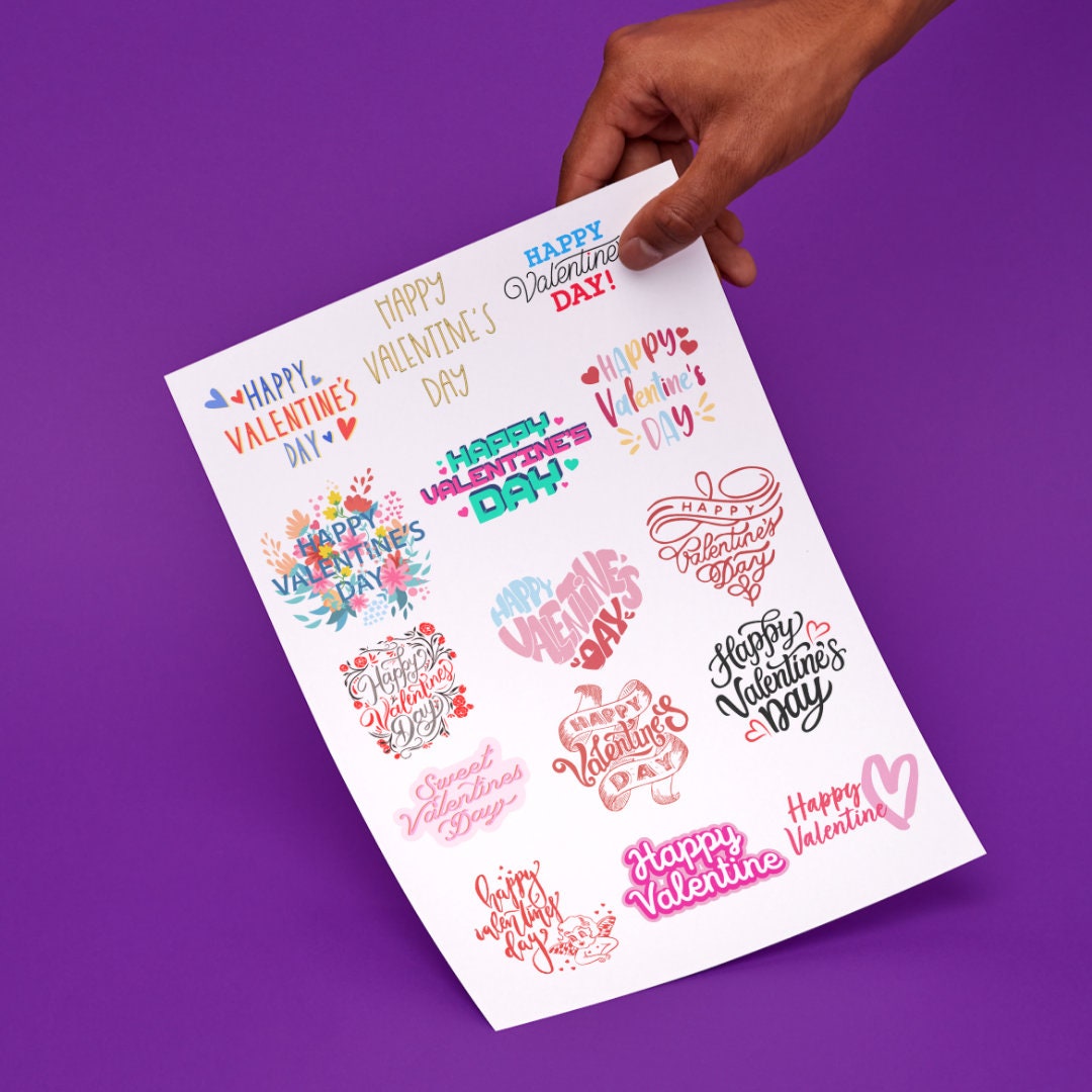 Valentines Day Themed Sticker, Valentines Day Sticker, Valentines Day ...