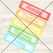 SOFT RAINBOW Editable Teacher Tray Labels - Etsy