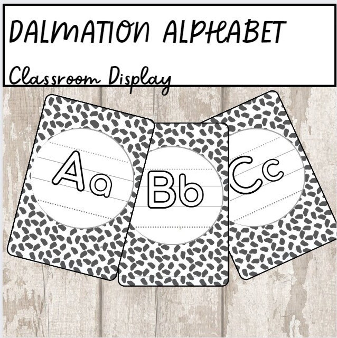 Dalmatian Alphabet Classroom Display - Etsy