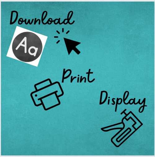 CHALKBOARD Alphabet Classroom Display - Etsy