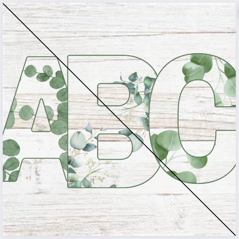 Eucalyptus and White Wood Classroom Display Alphabet - Etsy